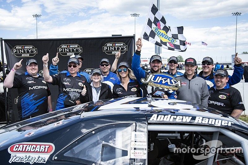Andrew Ranger survives wild finish for NASCAR Pinty’s Series win