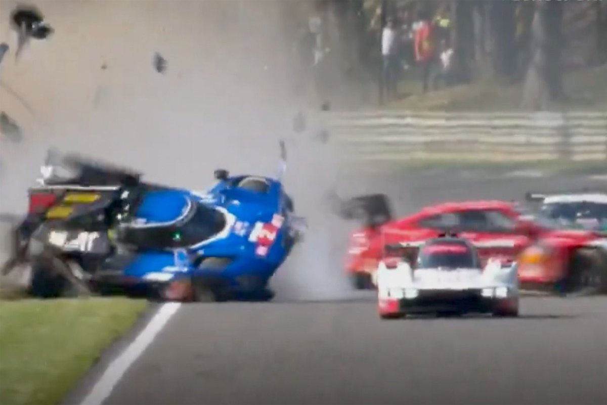 VIDEO: Un fuerte accidente detiene la carrera del WEC en Spa