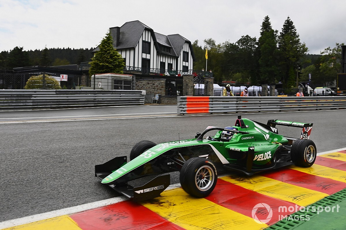 Spa W Series: Chadwick takes pole after horrific Eau Rouge crash