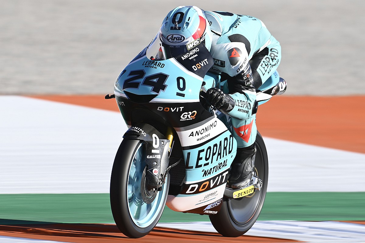 Moto3 FT2 Valencia 2022: Leopard-Doppelspitze vor Weltmeister Guevara
