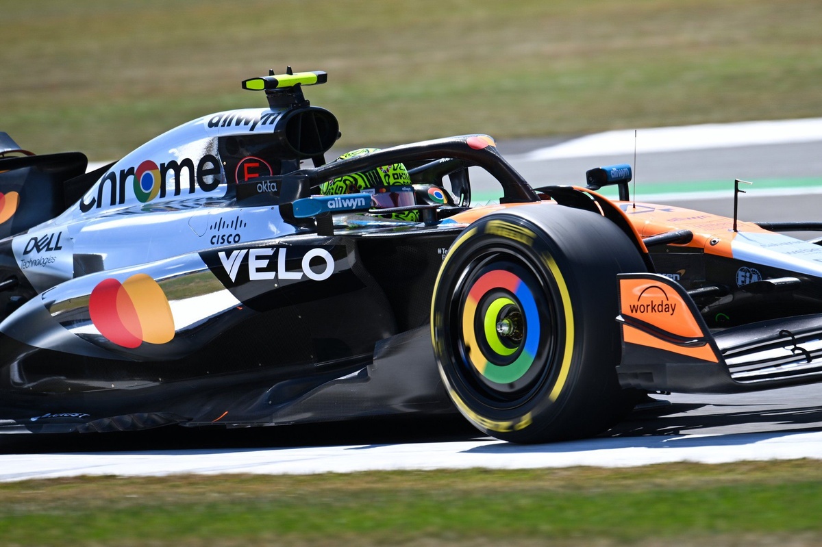 Norris lidera la FP2 de Silverstone y Colapinto es 20º