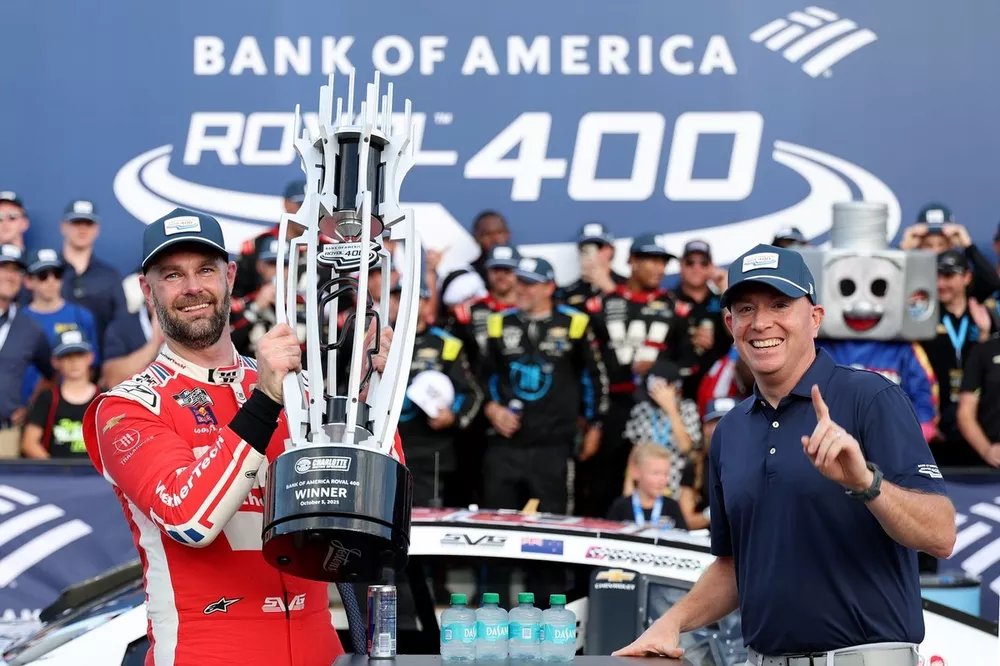 Shane van Gisbergen wins tense NASCAR Cup race at Charlotte Roval