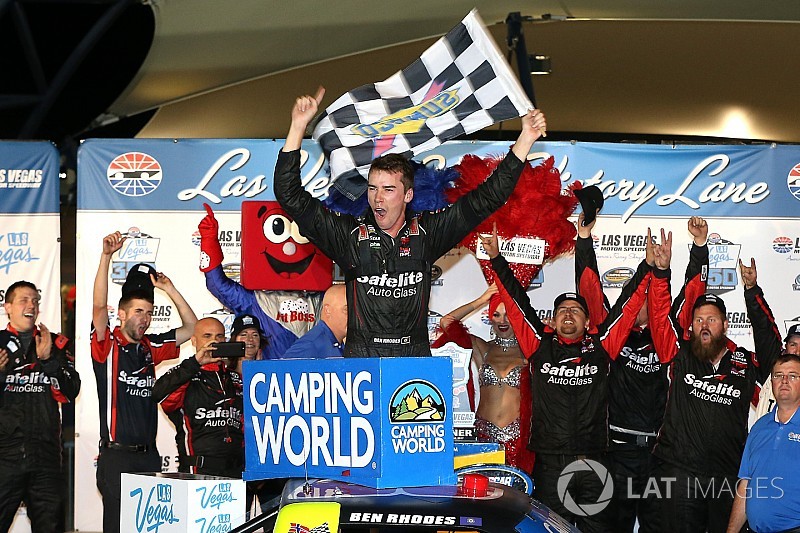 Ben Rhodes claims first Truck win in thrilling finish at Las Vegas