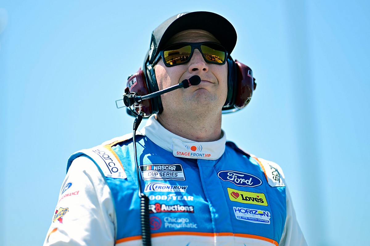 Michael McDowell leads NASCAR Cup practice at Indy RC