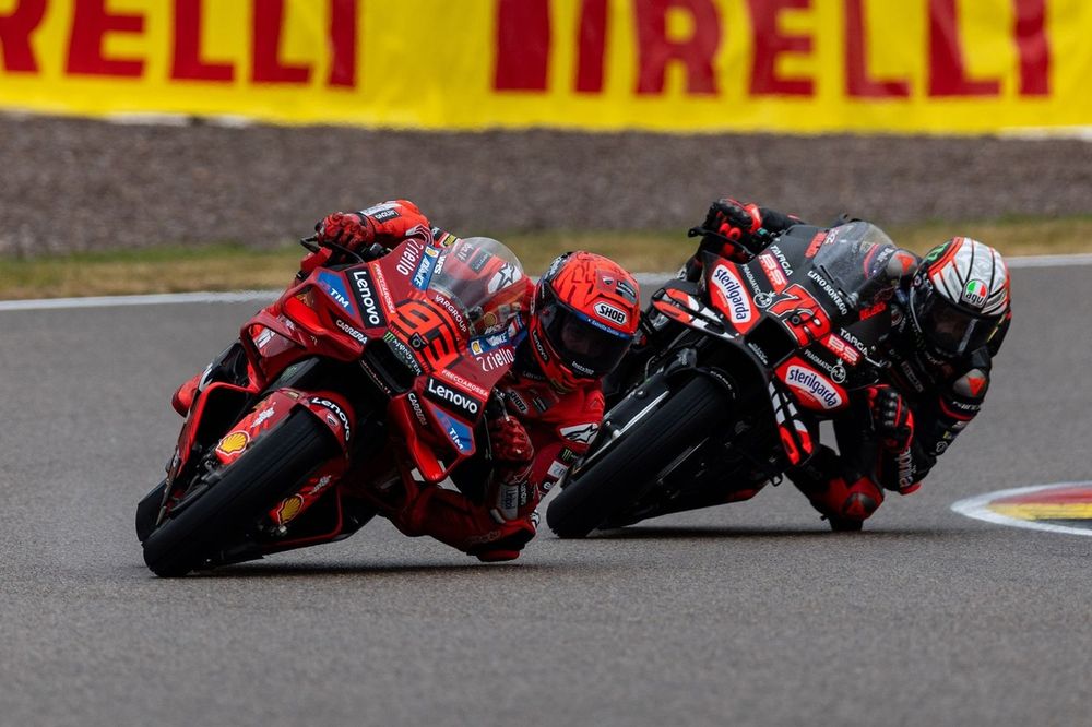 MotoGP German GP: Marc Marquez snatches sprint glory from Marco Bezzecchi