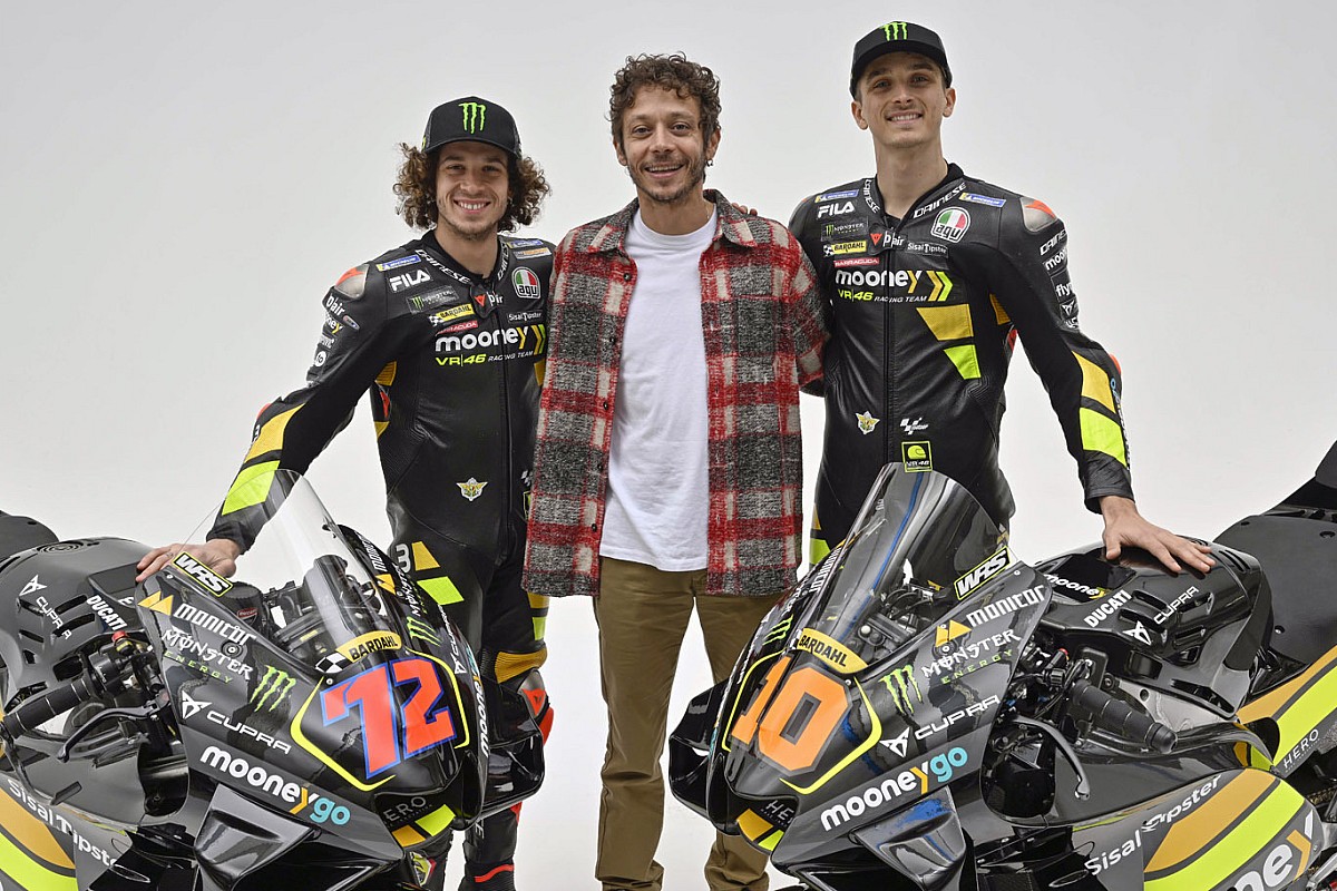 El VR46 presenta su MotoGP para 2023 con Bezzecchi y Marini