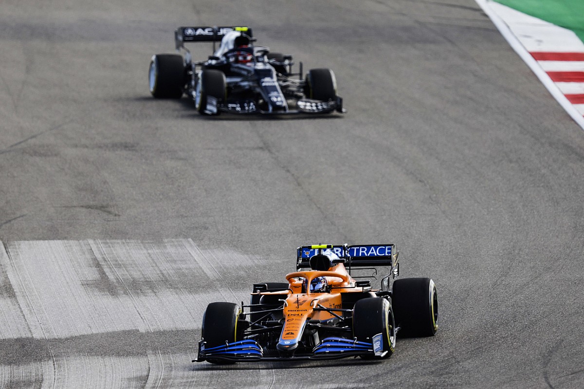 Norris surprised AlphaTauri not closer to McLaren/Ferrari F1 fight