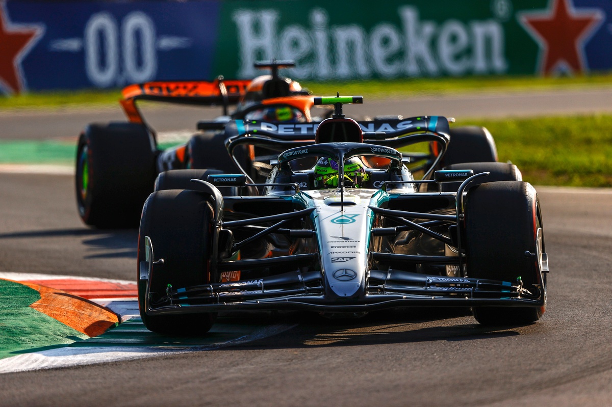 F1 Italian GP: Hamilton sets FP2 pace in interrupted session