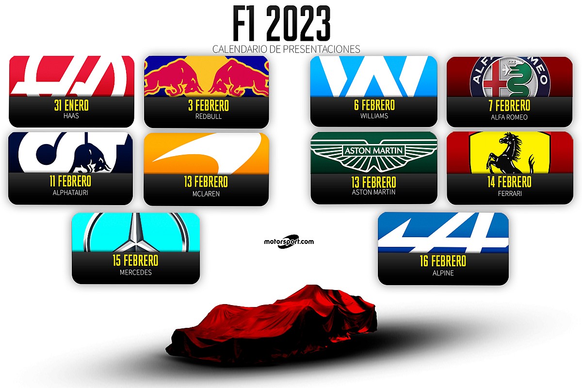 ¿Qué presentaciones quedan de la F1 2023? Fechas, coches y horarios