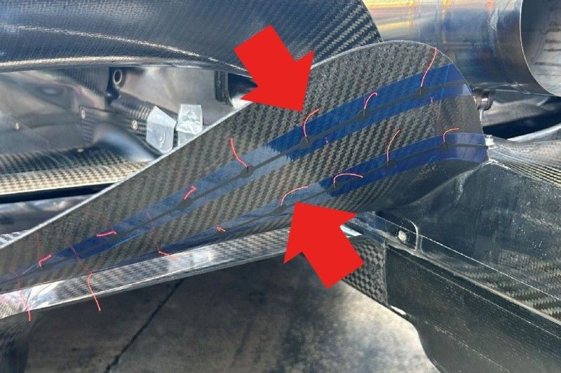 Formel-1-Technik: Was Alpine mit Fäden an den Flügeln gemacht hat