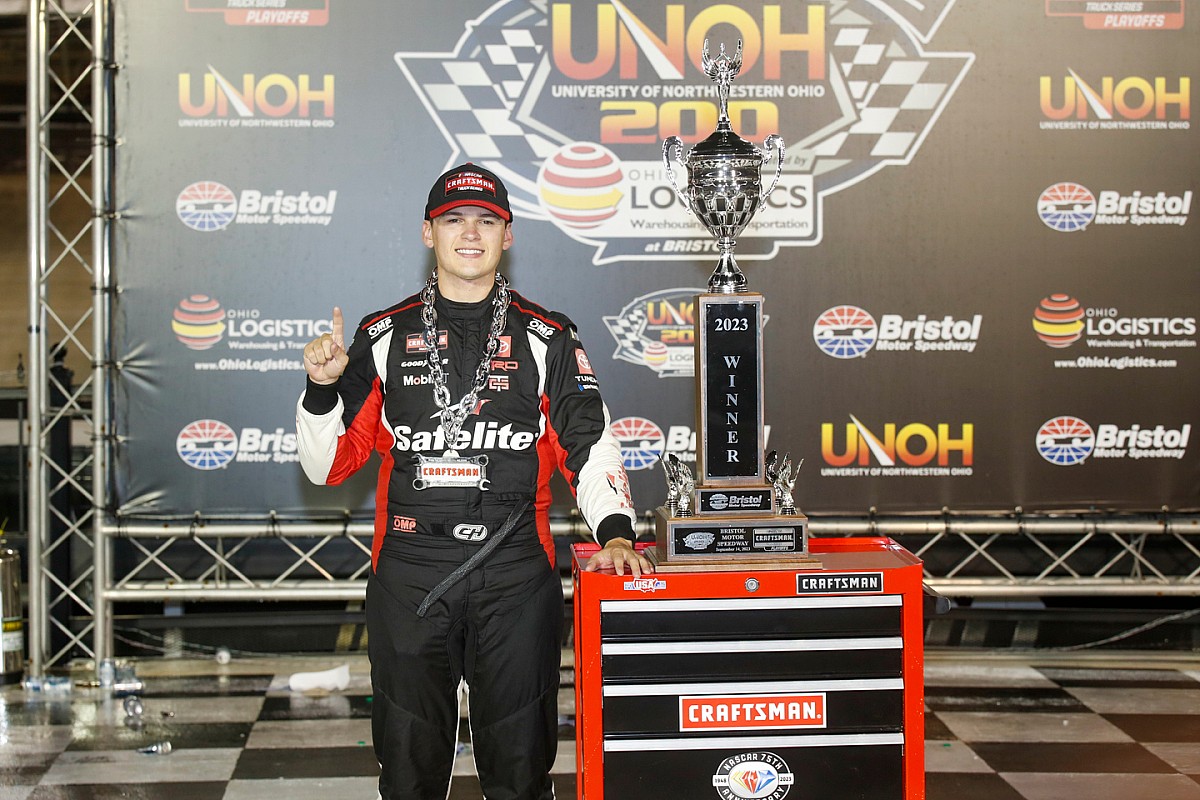 Corey Heim snags Bristol Truck win, advances to title race
