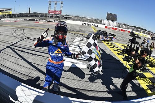 Raphael Lessard scores first top-10 finish in NASCAR trucks