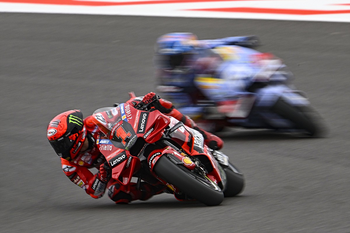 Bagnaia lidera un fallido entrenamiento libre de Termas