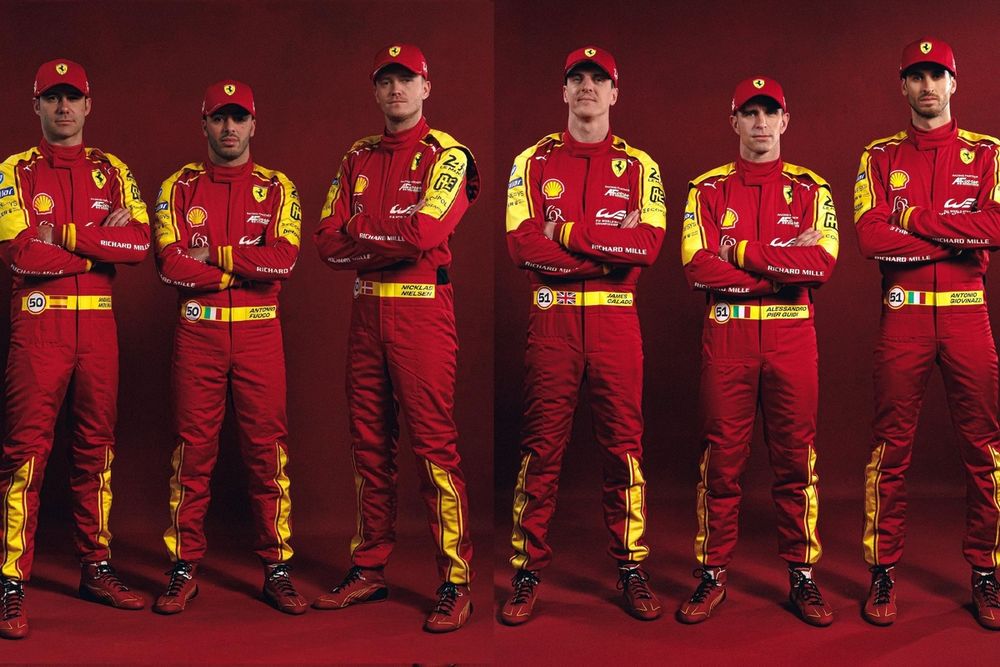 WEC | Ecco le nuove tute 2025 dei piloti Ferrari AF Corse