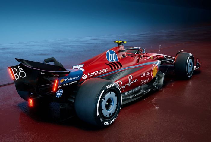 Fotos: ¡así luce el Ferrari rojo y azul para el GP de Miami de F1!