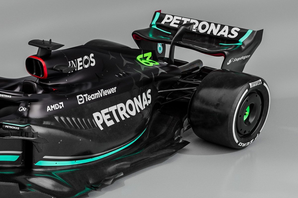 Foto's: De Mercedes W14 van Hamilton en Russell uit alle hoeken