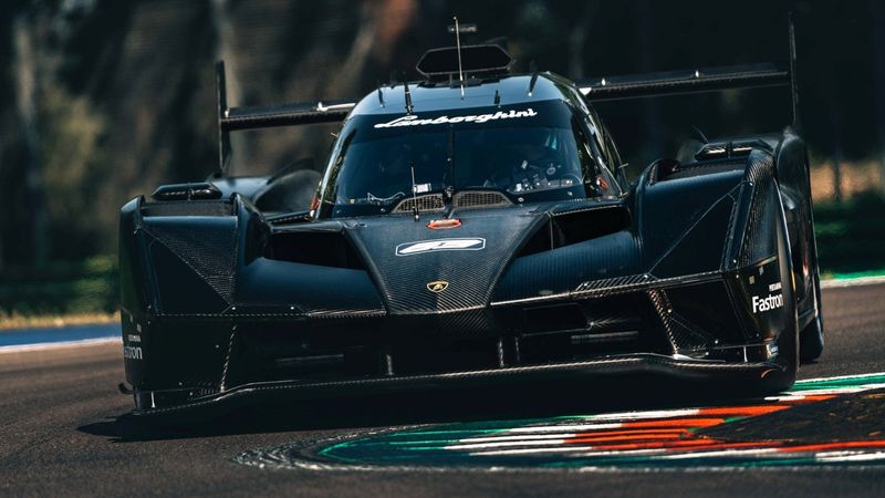 Lamborghini's LMDh car hits the track for the first time