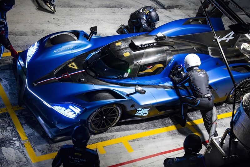 L'Alpine A424 un peu courte pour sa première simulation d'endurance