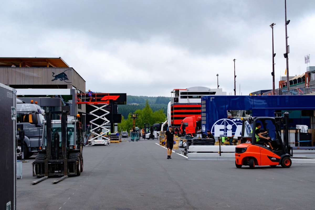 Foto's: F1-circus arriveert op Spa-Francorchamps