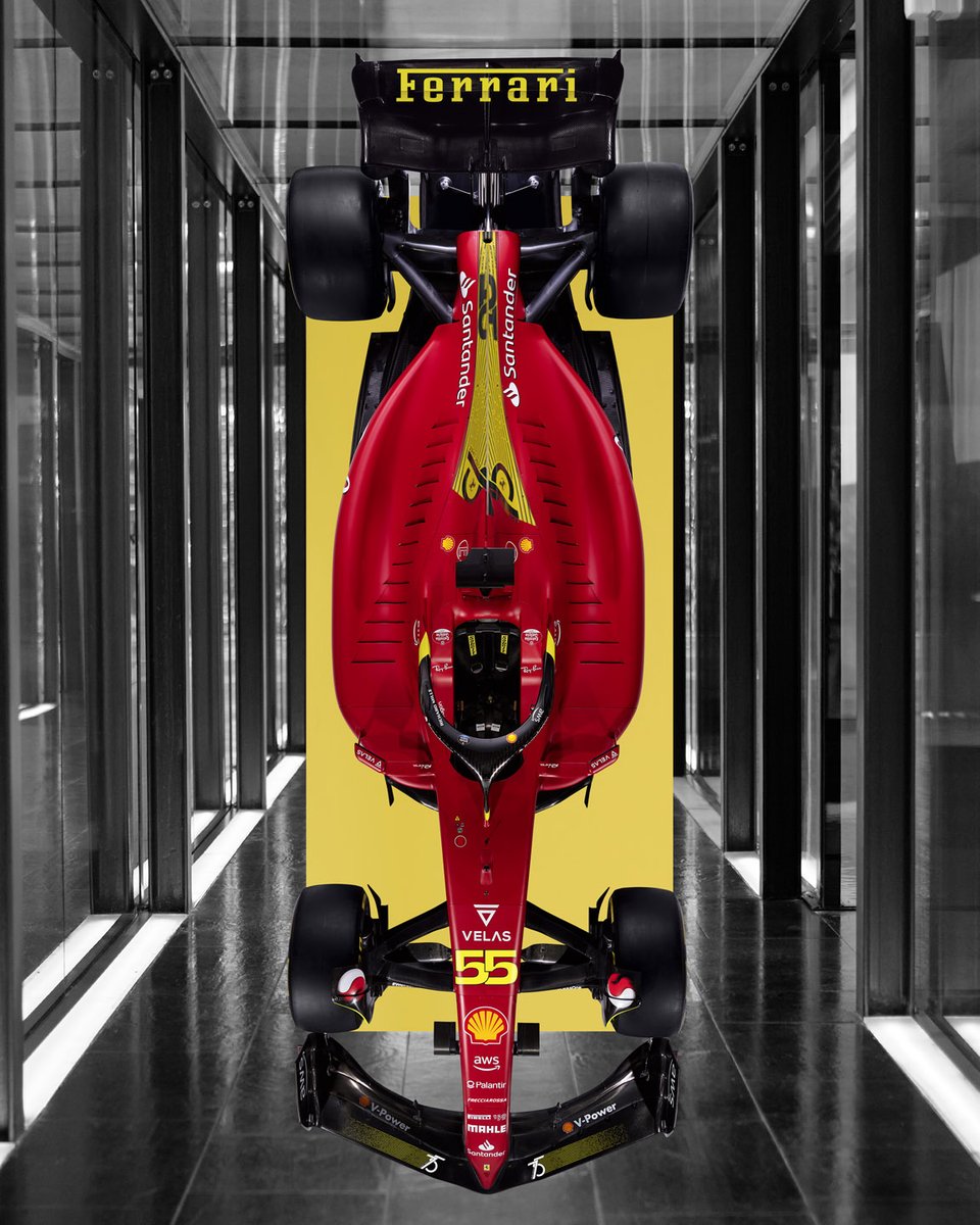 La Ferrari F1-75 se pare de jaune à Monza
