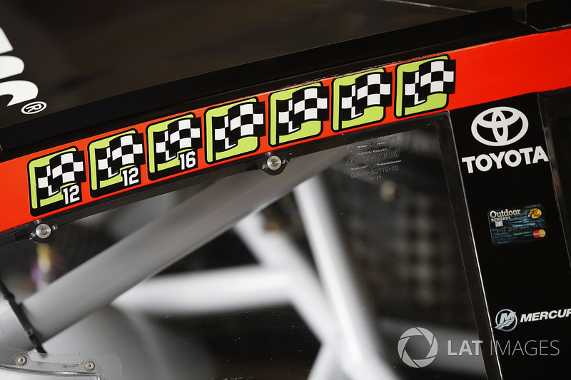 My pit crew adds an X for every win. They do in my imagination, anyway ...