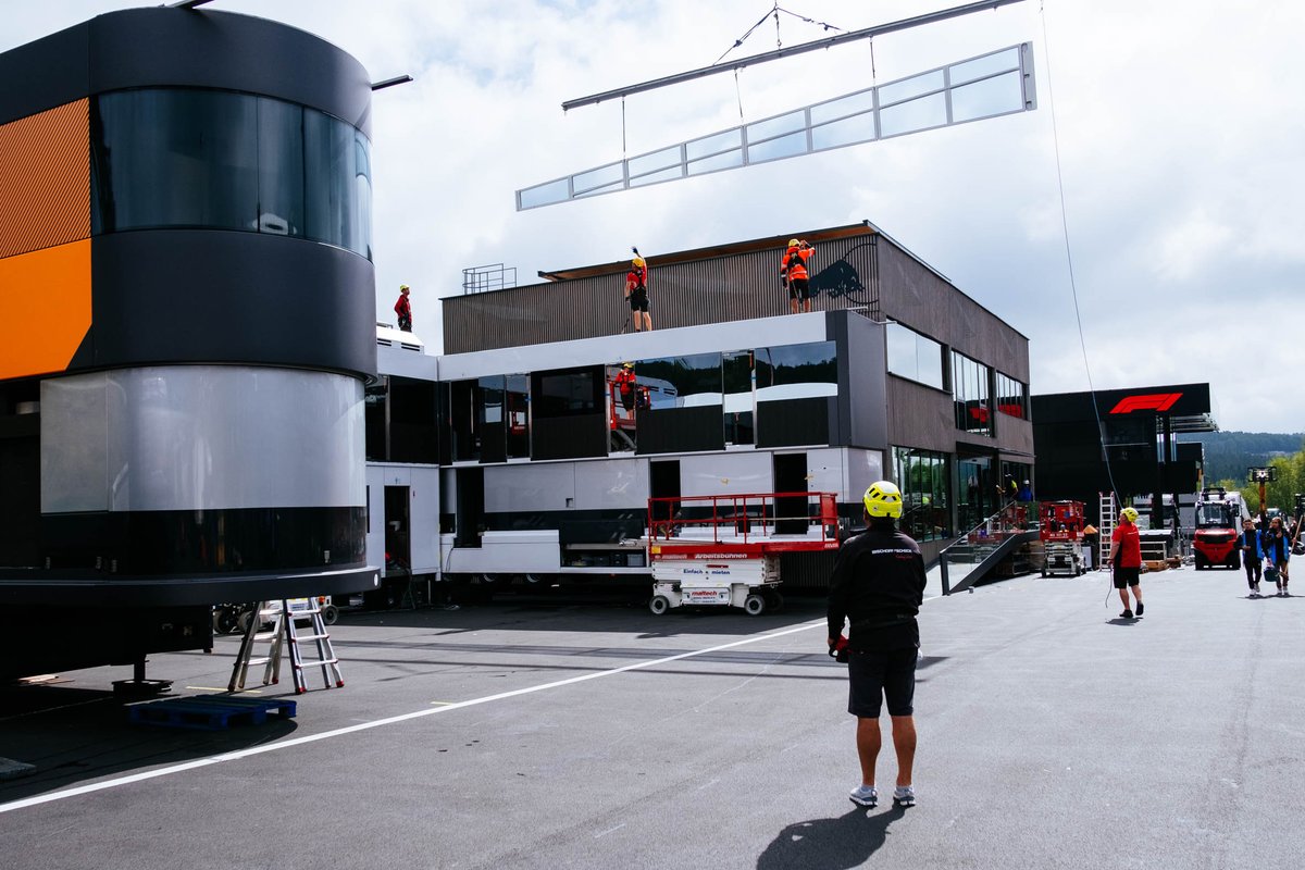Foto's: F1-circus arriveert op Spa-Francorchamps