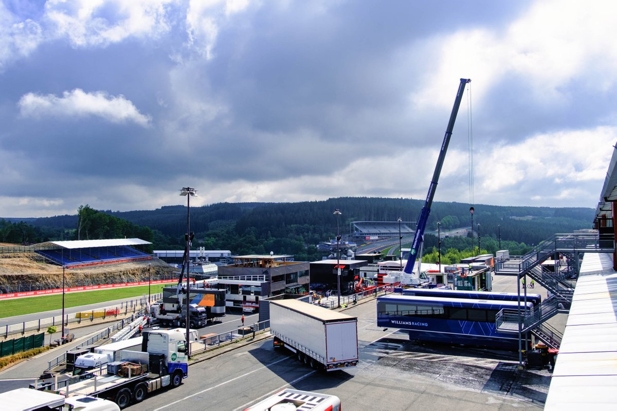 Foto's: F1-circus arriveert op Spa-Francorchamps