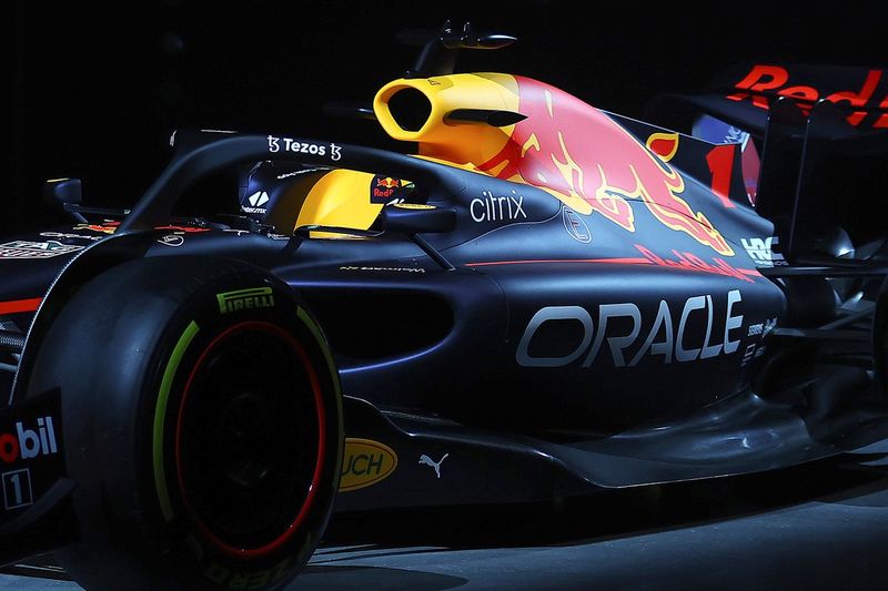 Red Bull launches 2022 F1 livery on RB18 show car