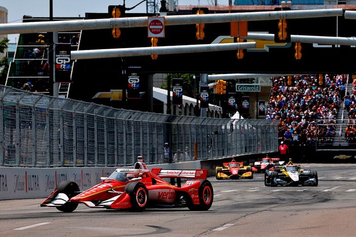 Kyle Kirkwood strikes again in eventful IndyCar Detroit GP street circuit win