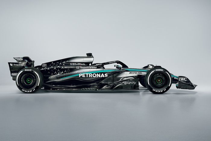 Mercedes unveils 2025 W16 car ahead of Bahrain F1 testing