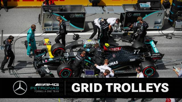 F1 Grid Trolleys Explained! - Formula 1 Videos