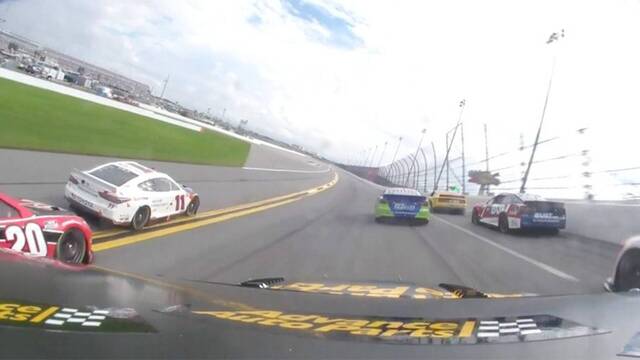 Ride with Ryan Blaney as he gets caught up in a crash at Daytona ...