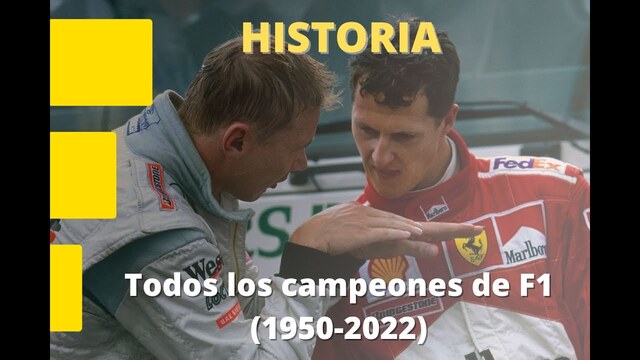 Todos los campeones de la historia de la F1 (1950-actualidad) - Fórmula 1 Videos