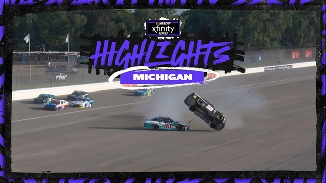 Kyle Sieg goes up and over to bring out caution on final lap - NASCAR ...