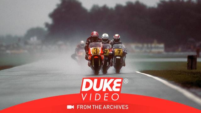 Wet start at the Dutch Bike Grand Prix 1985 - MotoGP Videos