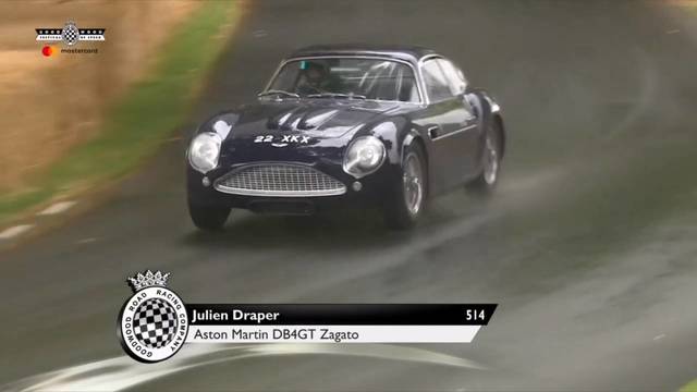 Goodwood FOS: Julien Draper in the Aston Martin DB4GT Zagato - Vintage ...