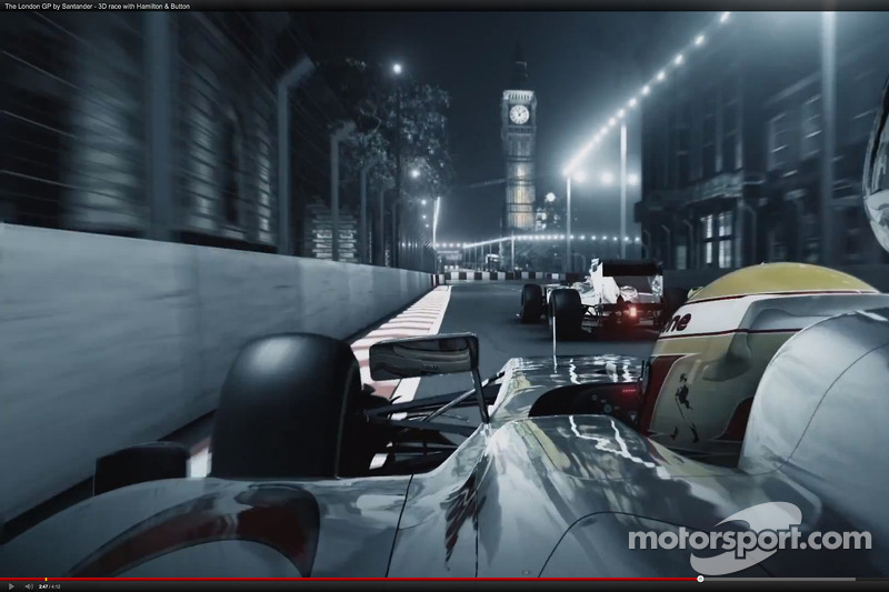 A Formula 1 street race in London - CGI Video