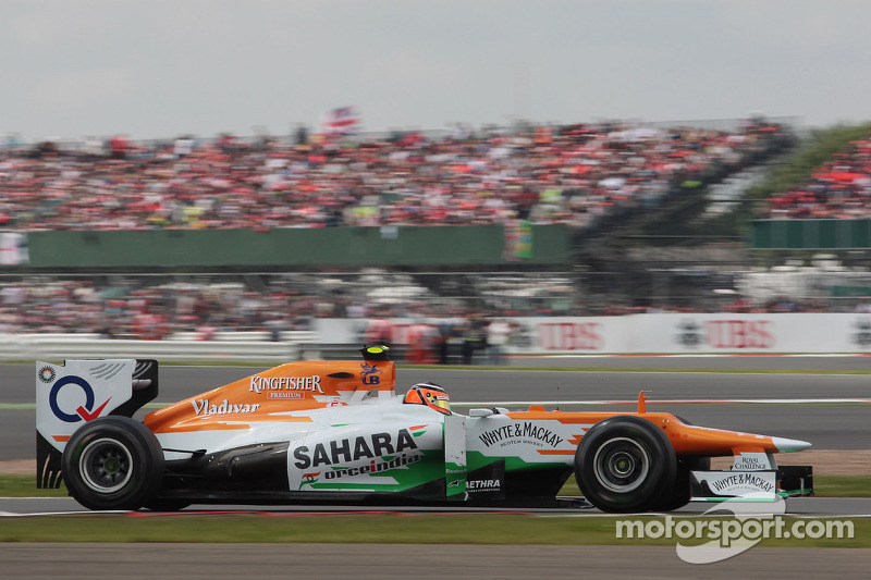 Force India did not have a good day in Silverstone
