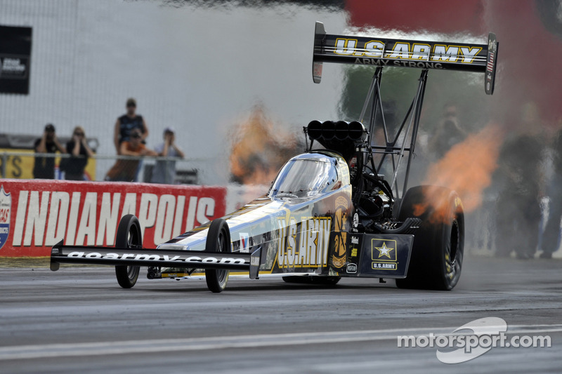 Schumacher wins ninth Top Fuel crown and Brown races to semifinals at Indy