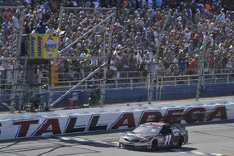 Talladega NASCAR: Denny Hamlin wins under yellow