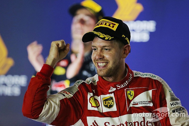 Singapore GP: Vettel scores third Ferrari win, fan invades track