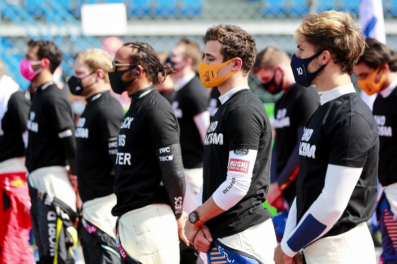 Hamilton explains why he missed F1 pre-race anti-racism demonstration ...